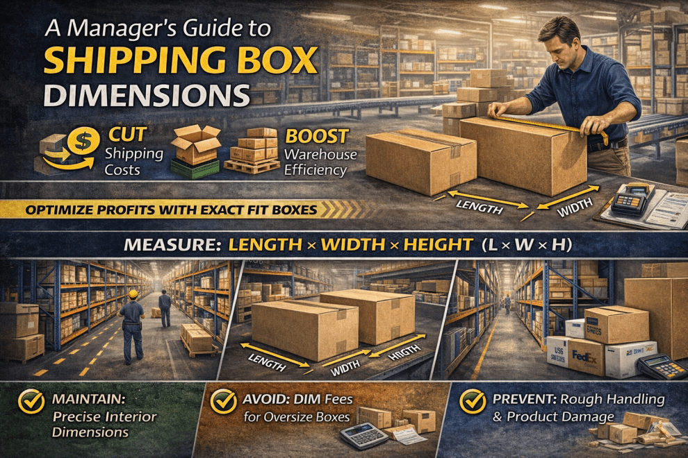 A Manager's Guide to Shipping Box Dimensions