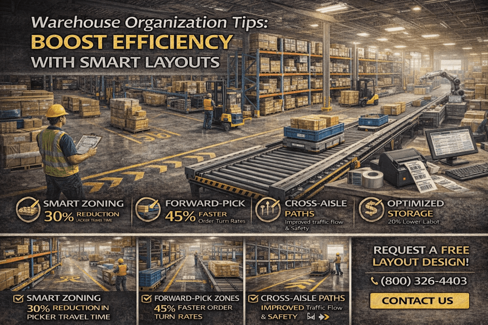 Warehouse Organization Tips: Boost Efficiency with Smart Layouts